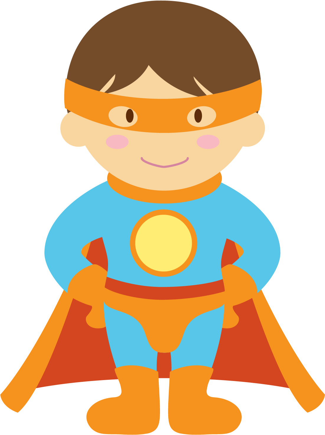 Kids Dressed As Superheroes Clipart - Child Superheroes Clip Art - Full ...