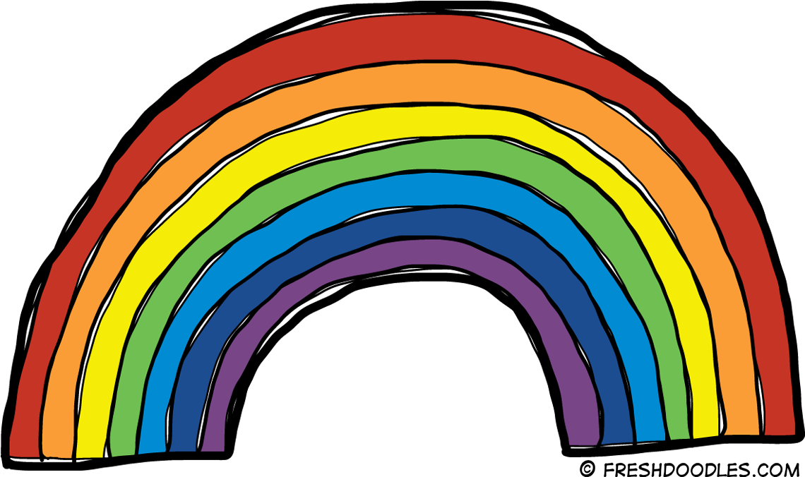 Panda Clipart Rainbow - Many Colors Are In A Rainbow - (1181x691) Png ...