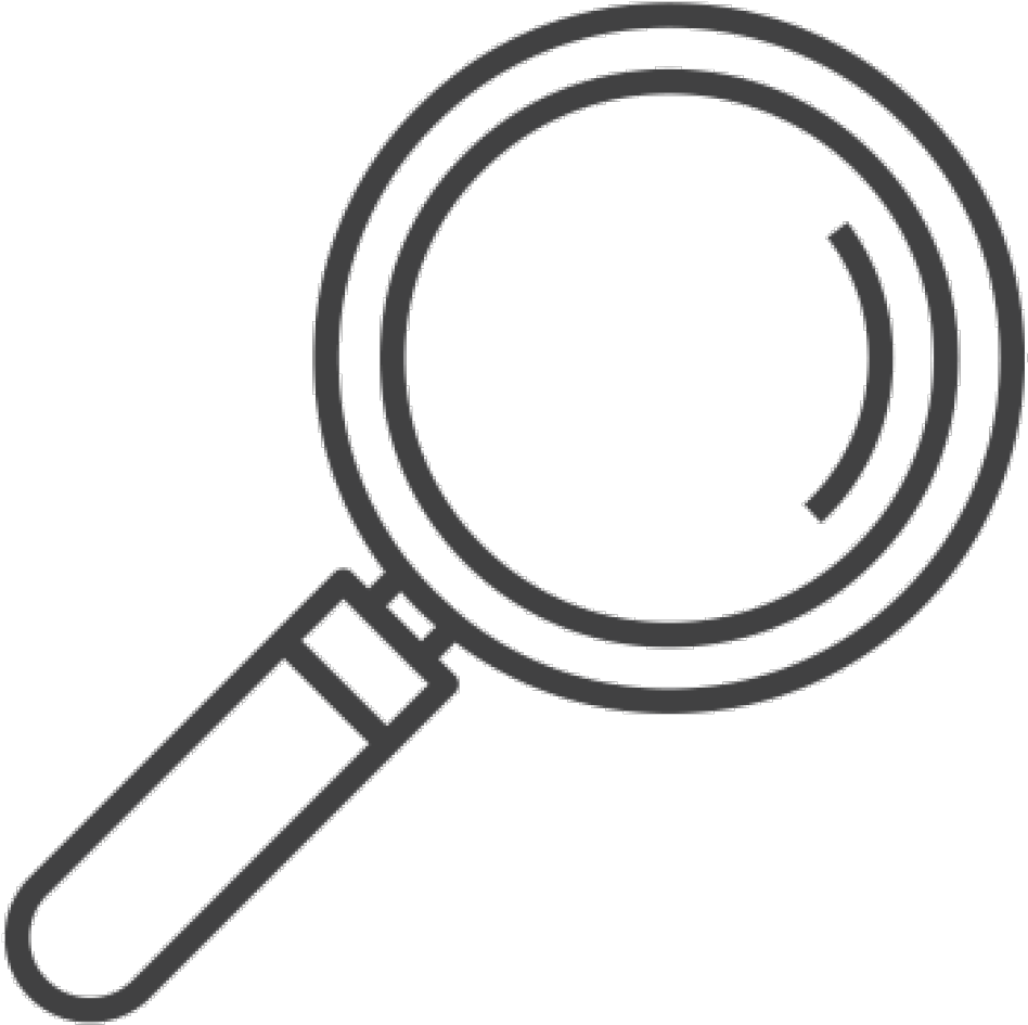 Study Online At Flinders University - White Magnify Glass Icon Png ...