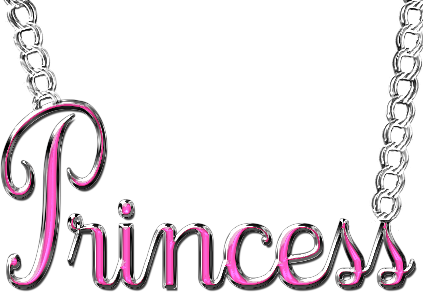 Word Princess Necklace Png By Princessdawn755 Word - Princess Word Pink ...