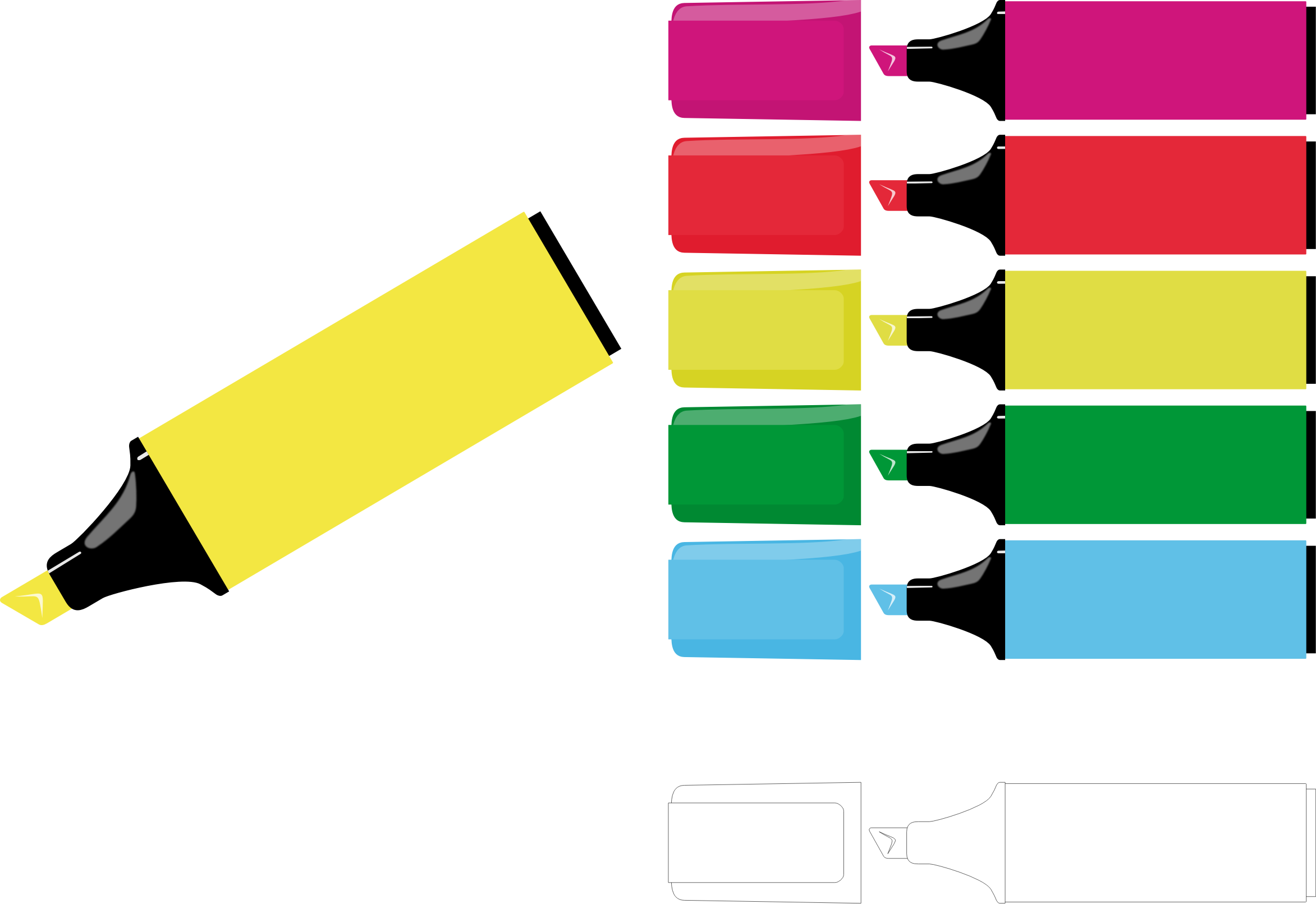 Markers Clipart - Full Size PNG Clipart Images Download
