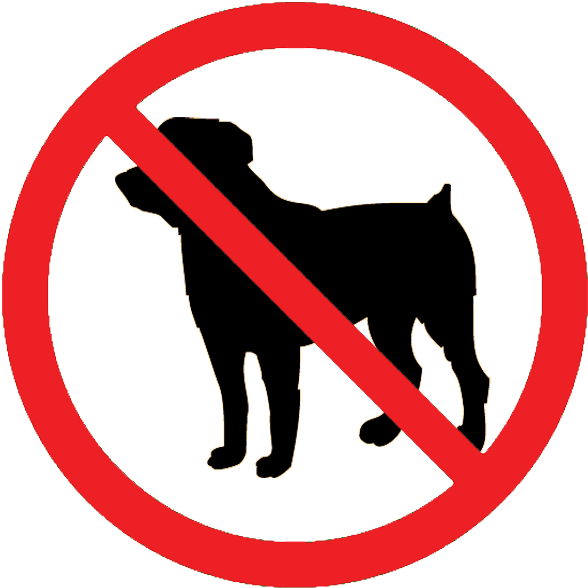Dogs Allowed Clipart - No Dogs Allowed Sign - Full Size PNG Clipart ...