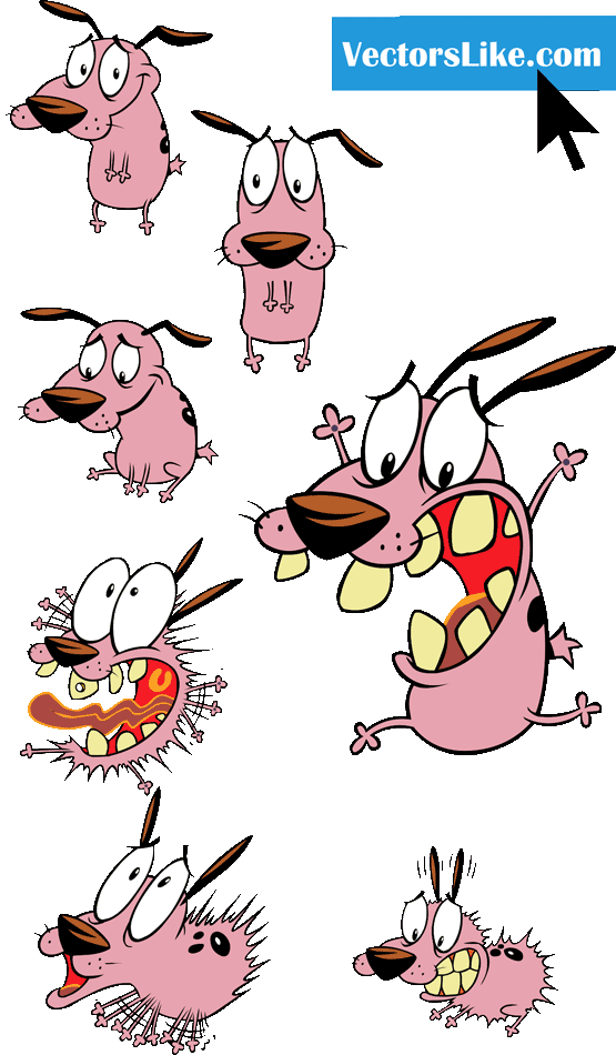 Courage The Cowardly Dog Characters - Courage The Cowardly Dog Png ...