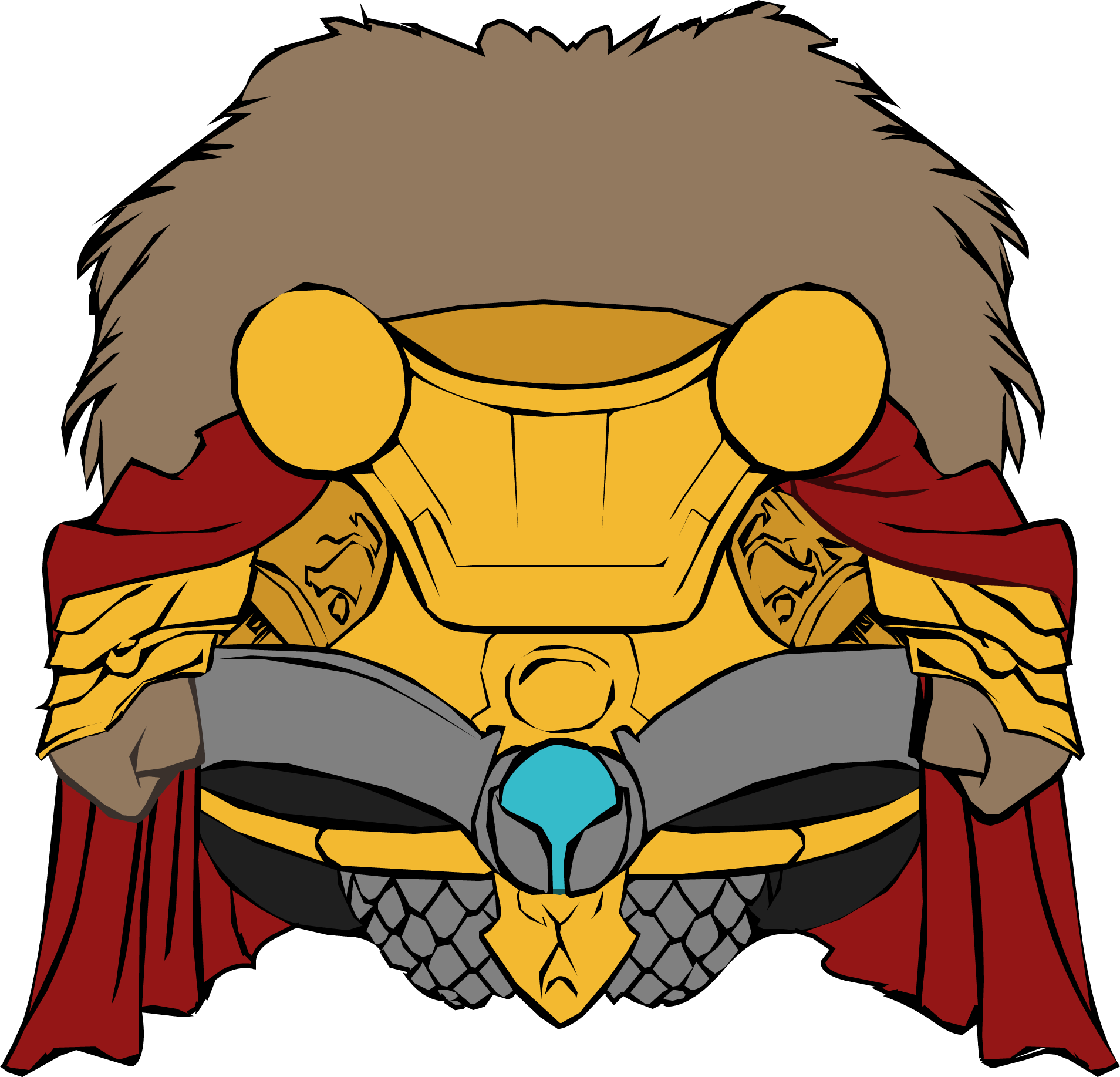 Odin Armor - Id Armadura Free Penguin - (1908x1834) Png Clipart Download