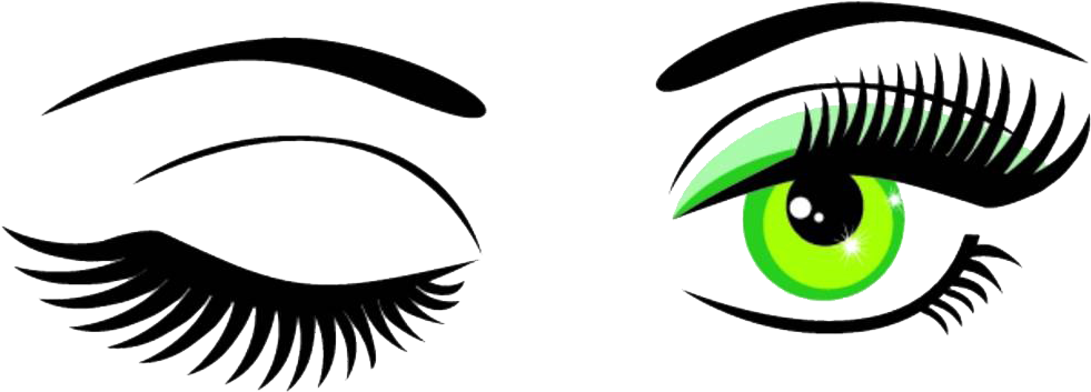 Wink Eye Scalable Vector Graphics Clip Art - Vector Eye Png - (1000x399 ...