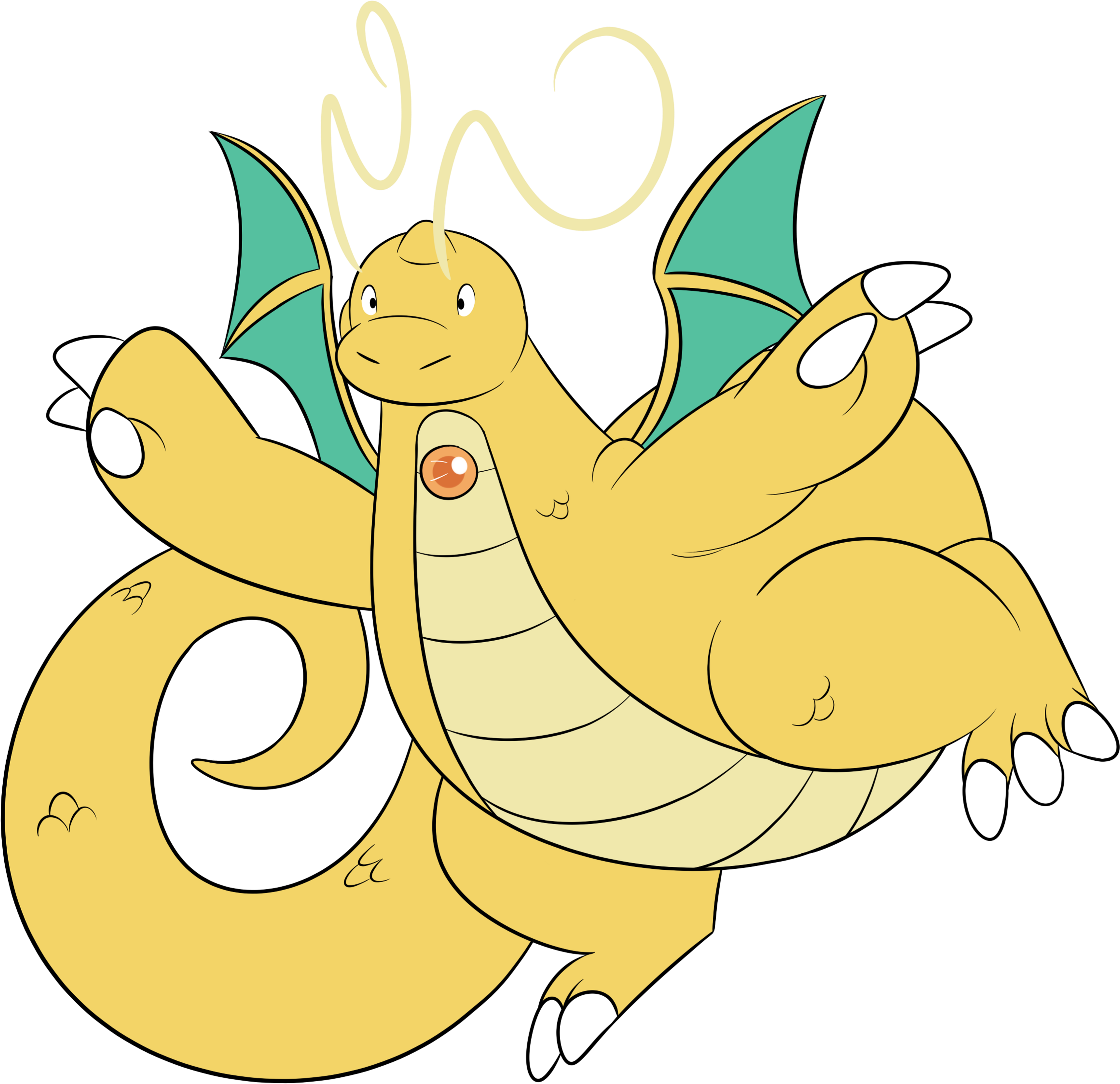 Dragonite Feedyeti - Dragonite - (3450x4050) Png Clipart Download