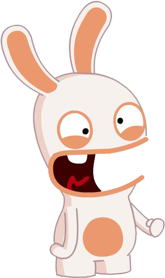 Newrabby - Rayman Origins Rabbids - (369x567) Png Clipart Download