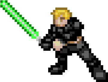 Luke Skywalker By Spartannjones - Luke Skywalker Pixel Art - (560x552 ...