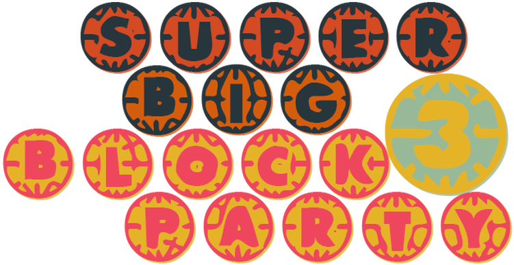 Super Big Block Party - Circle - (950x388) Png Clipart Download