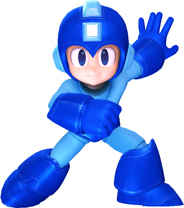 Mega - Mega Man Pose - (668x747) Png Clipart Download