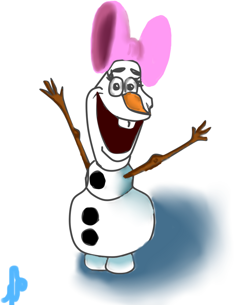 Olaf Girl By Namifoxes - Olaf Girl - (800x1000) Png Clipart Download