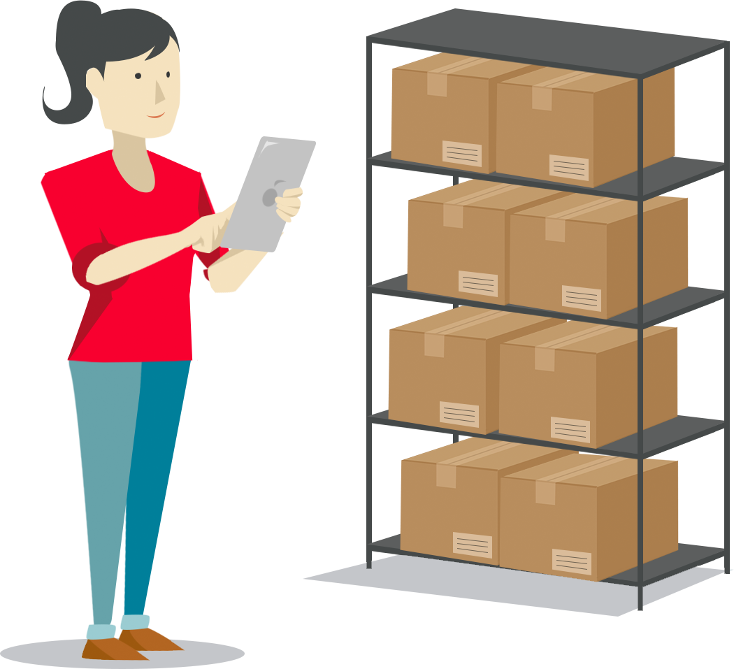 Warehouse Inventory Icon Images - Inventory Management Png - (1050x957 ...