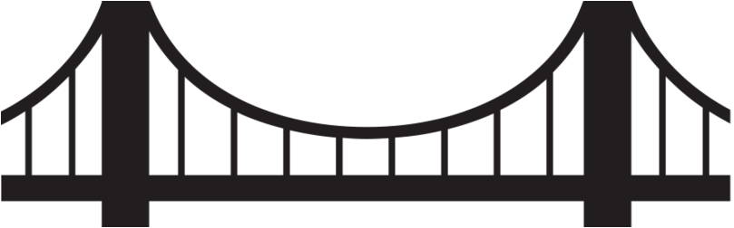 Help Bridge The Gap - Bridge Black And White Clipart - Full Size PNG ...