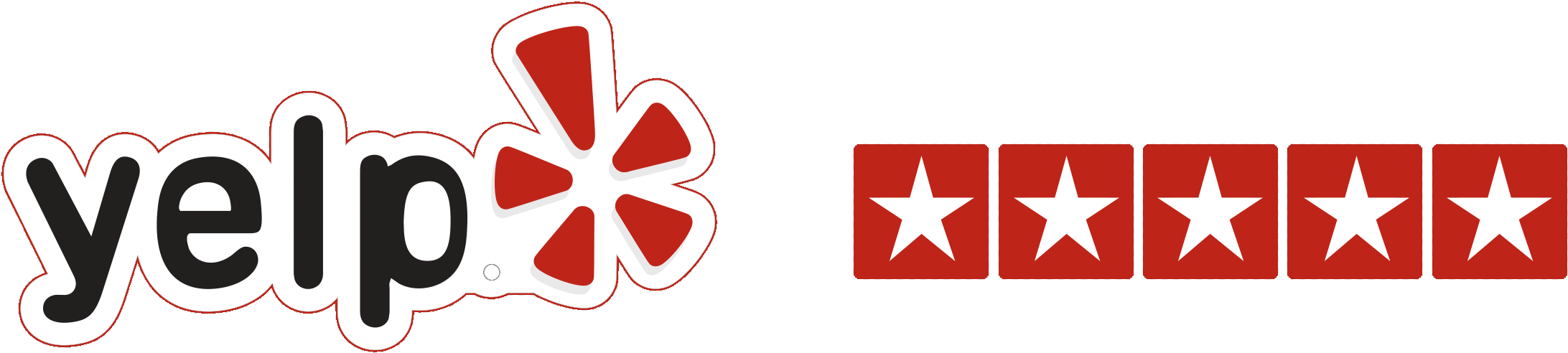 Yelp Reviews - 5 Star Yelp Logo - (2300x491) Png Clipart Download