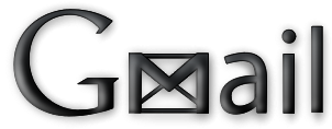 Black And White Gmail Logo - Gmail - (400x300) Png Clipart Download