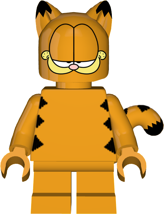Garfield (npgcole) - Lego Dimensions Garfield - (612x754) Png Clipart ...