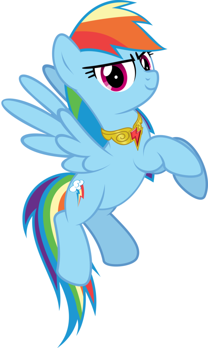 Rainbow Dash - Mlp Dash Vectors - (692x1155) Png Clipart Download
