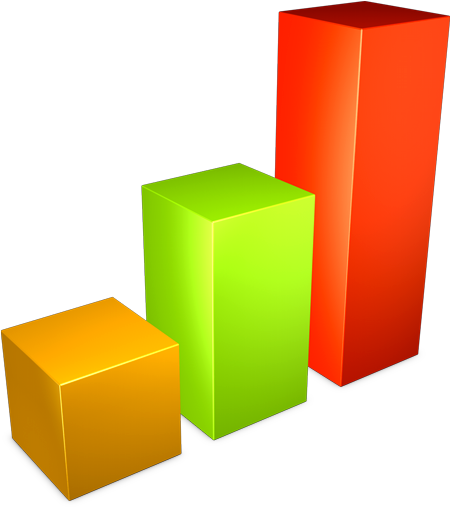 Bar, Graph Icon - 3 Bar Graph Png - (512x512) Png Clipart Download