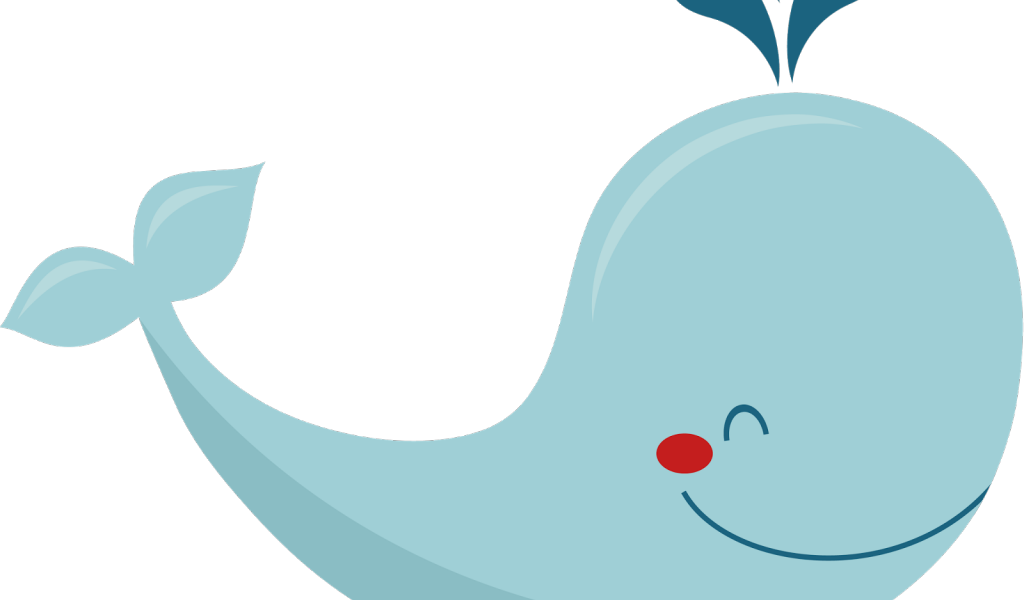 Baby Whale Clip Art - (1024x600) Png Clipart Download