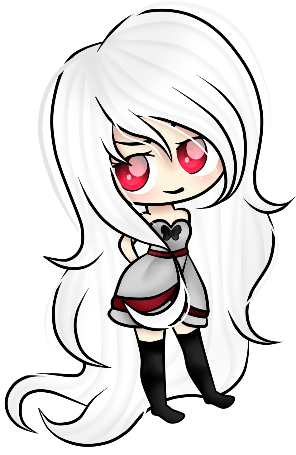 Chibi Red Eyes *creepy Commissions* By Macchiiato - Art - (1024x1554 ...