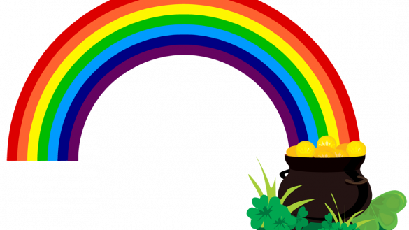 Wizard Of Oz Rainbow - (585x329) Png Clipart Download