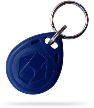 125 Khz Prox One Key Holders - Blue Rfid Tag - (600x600) Png Clipart ...