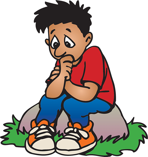 An Unexpected Friend - Worried Clipart - (500x531) Png Clipart Download