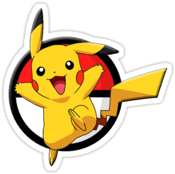 Pokeball And Pikachu - Pokemon Fan Club Logo - (375x360) Png Clipart ...