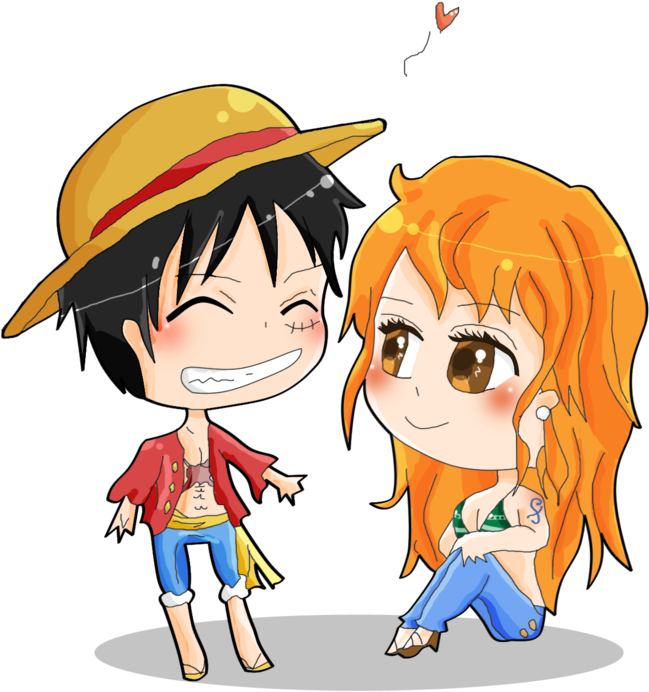 Chibi - Monkey D. Luffy - (900x786) Png Clipart Download