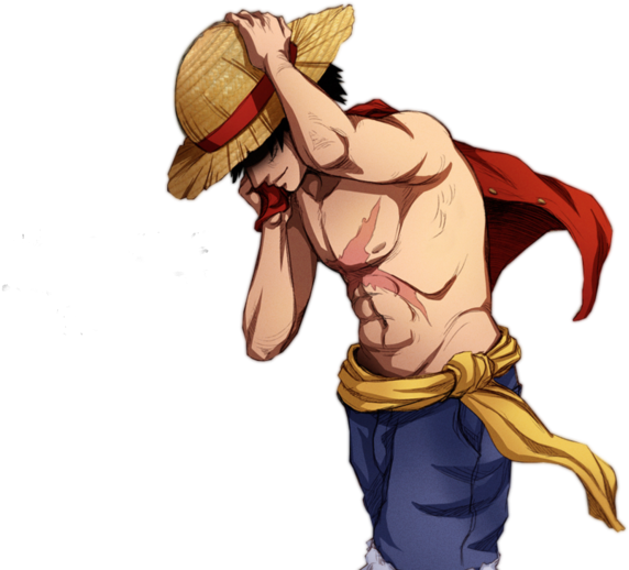 No Caption Provided - One Piece Luffy Fighting - (640x640) Png Clipart ...