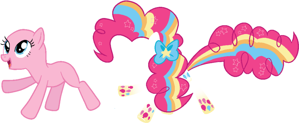 Rainbow Power Pinkie Pie - My Little Pony Pinkie Pie Base - (1024x455 ...