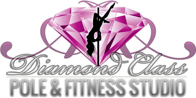 Pole Dance Logos - Diamonds Fitness Logo - (800x400) Png Clipart Download