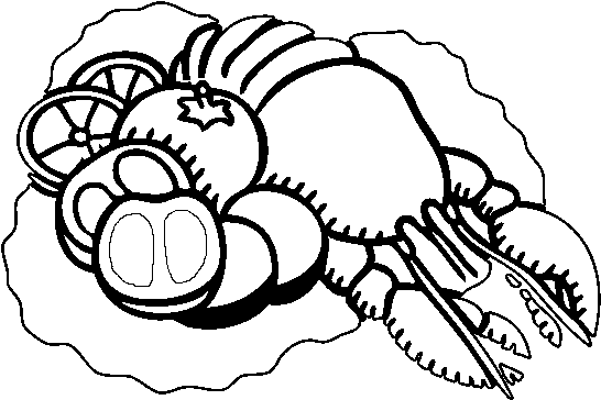 Coloring Pages Of Steaks - Platos De Pescado Para Colorear - (600x470 ...