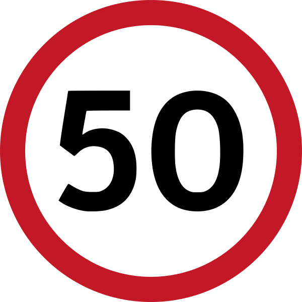 Philippines Road Sign R4-1 - 20 Mph Roundel - (600x600) Png Clipart ...