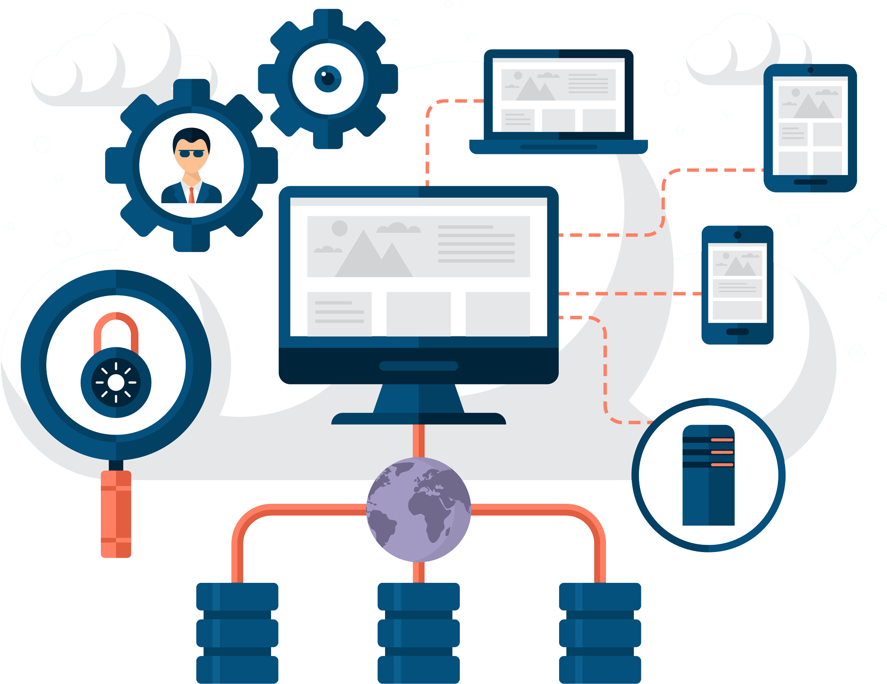 Web Hosting Services - Ciso Role Illustration Png - (2000x1500) Png ...