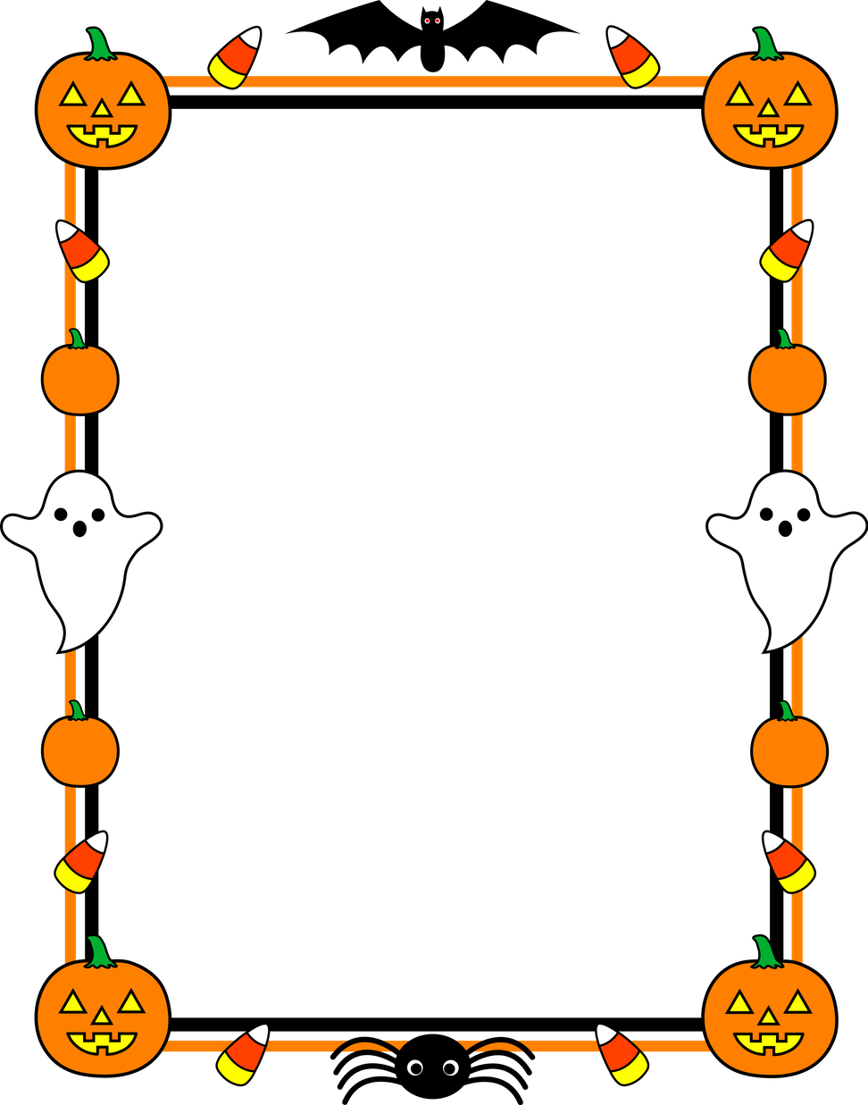 Color Interior Design Large-size Borders Design For - Yay! Halloween ...