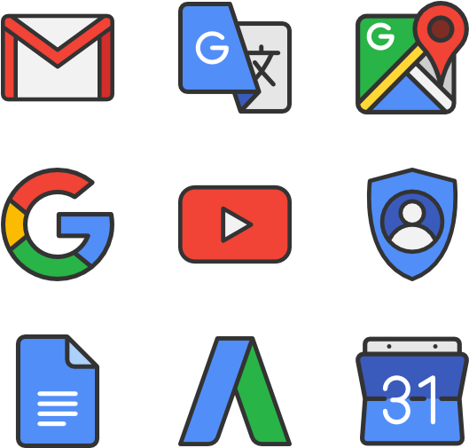 Google - Banderas Png Icon - (600x564) Png Clipart Download