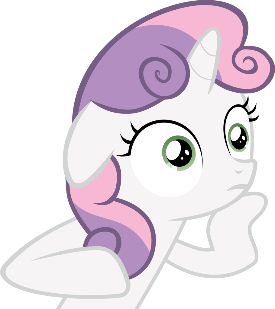 Absurd Res, Artist - Sweetie Belle Face - (910x1024) Png Clipart Download