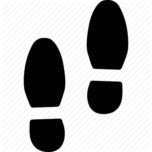 Travel, Hotel Holidays Icons In Svg And Png - Footsteps Icon Png ...