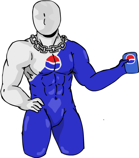 Pepsi Man By Dynogreen - Pepsi Man Png - (612x612) Png Clipart Download