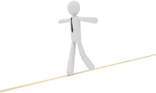 Balancing Act Clipart - Illustration - (500x350) Png Clipart Download