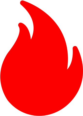 Flame Icon - Red Flame Icon Png - (512x512) Png Clipart Download