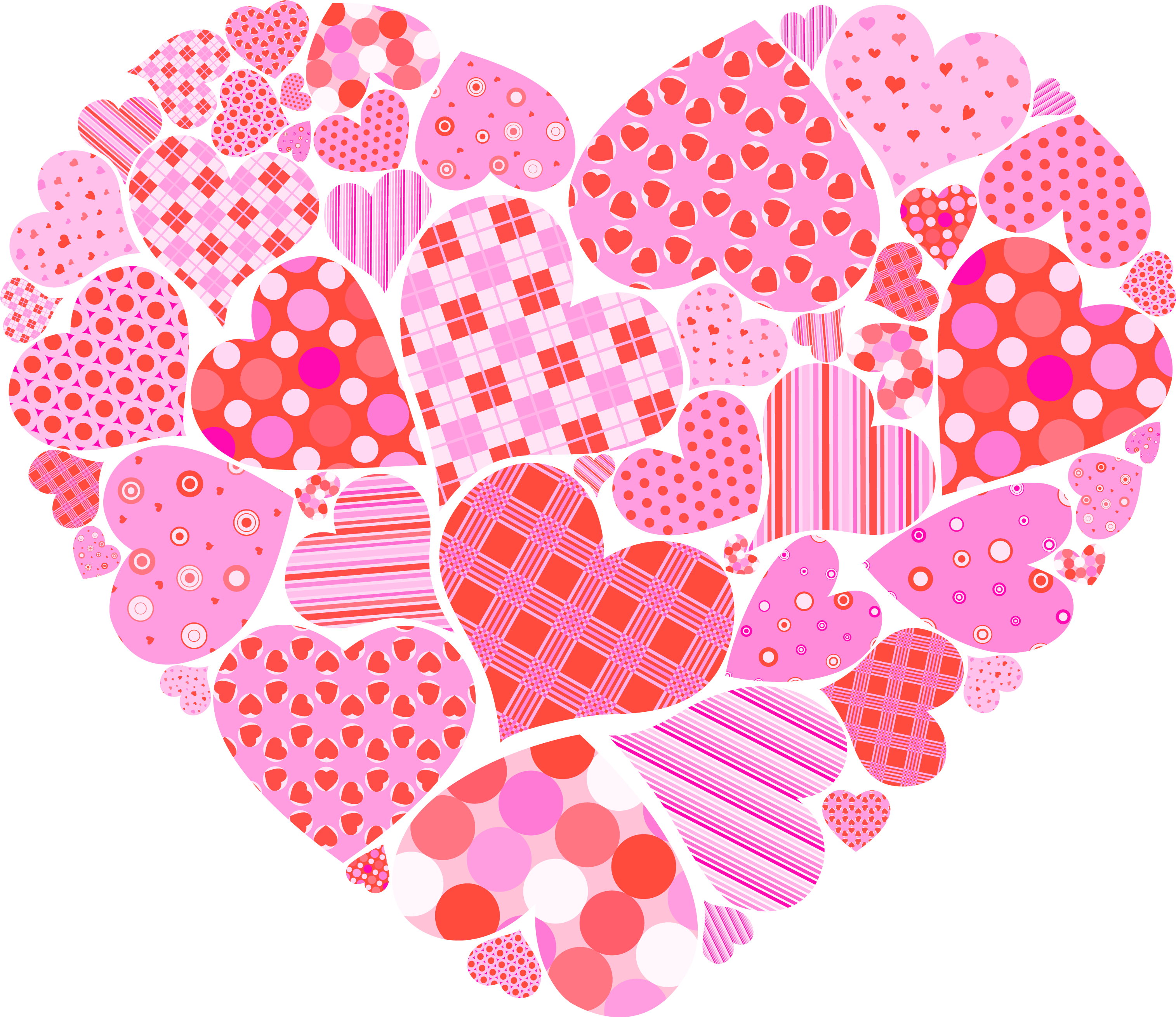 Valentine's Day Love Heart Shaped - Valentine Hearts Clip Art ...