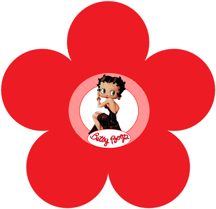 Betty Boop, Toppers Or Free Printable Candy Bar Labels - Cartoon Flower ...
