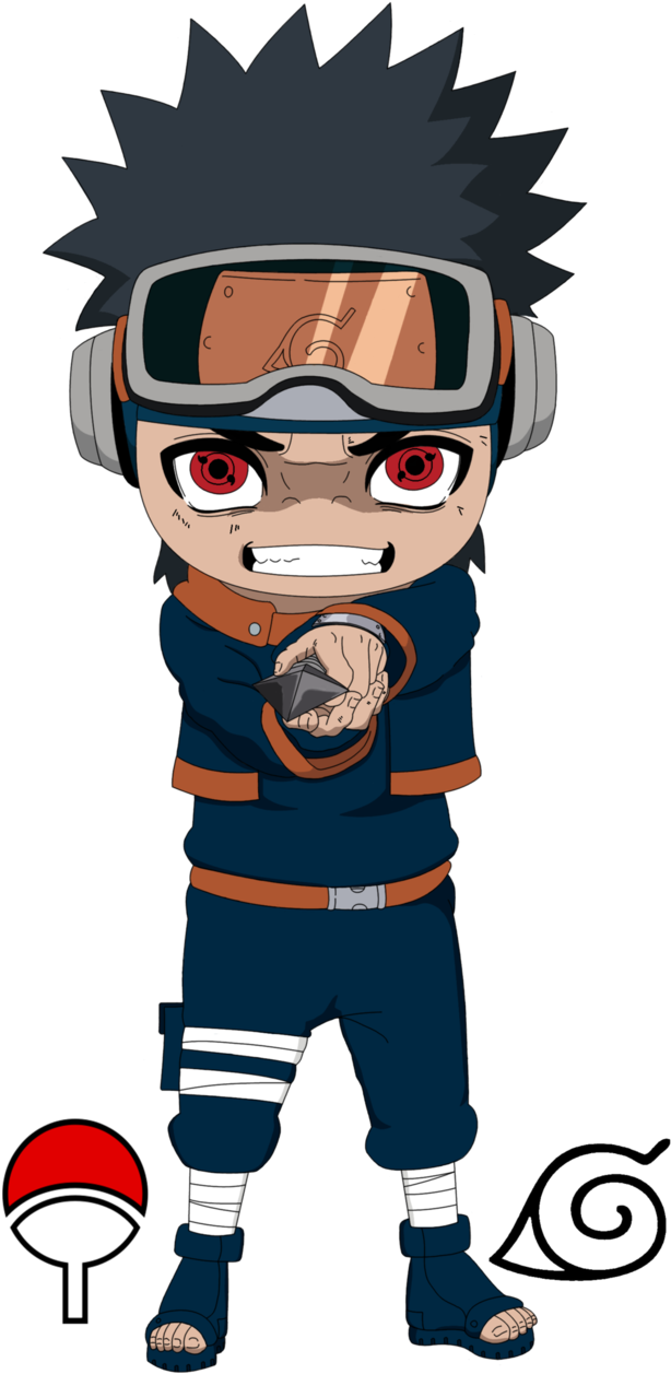 Obito Cartoon - - Uchiha Obito Chibi Png - (632x1264) Png Clipart Download