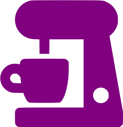 Purple Coffee Maker Icon - Coffee Machine Icon Png - (512x512) Png ...