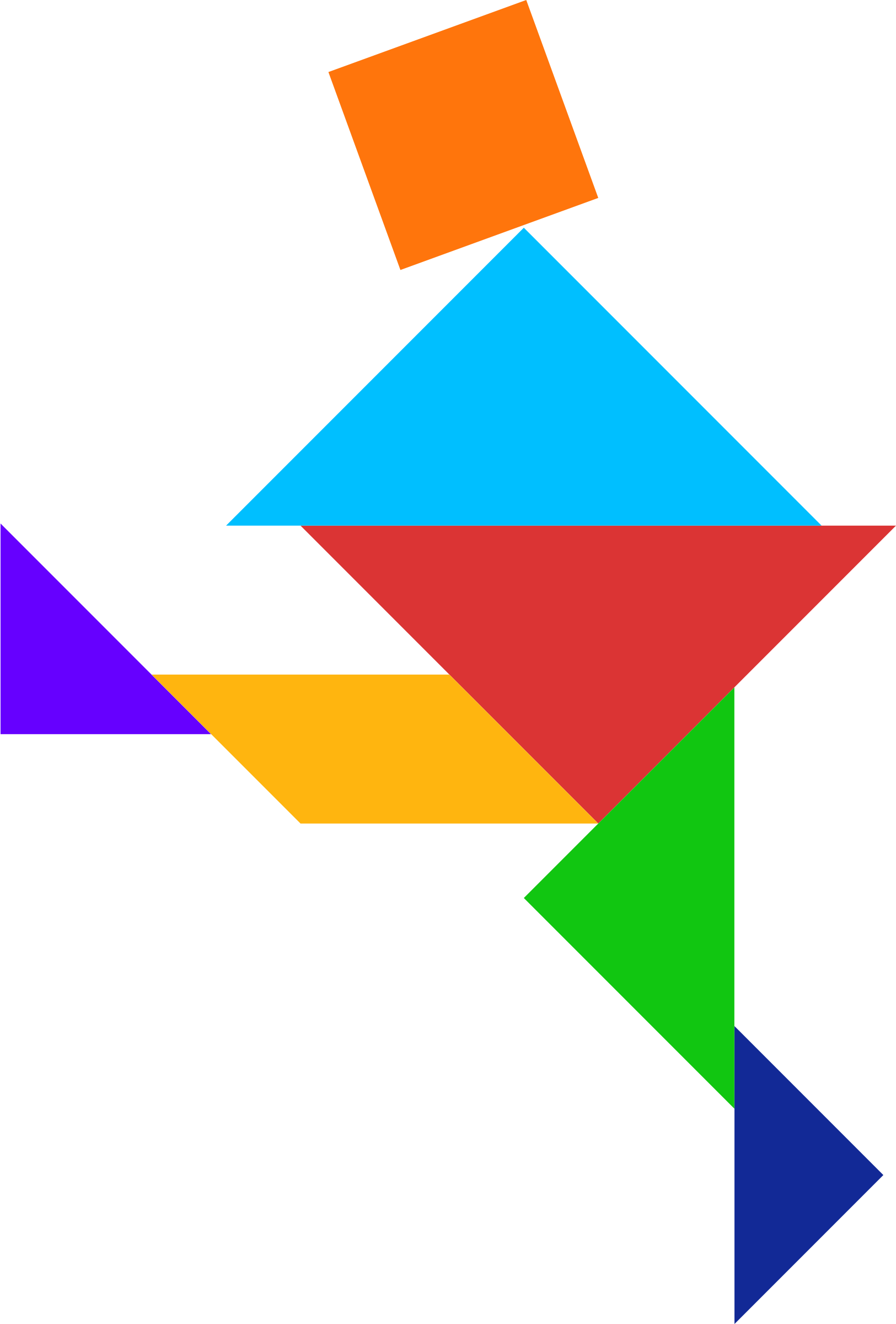Tangram - (1625x2400) Png Clipart Download