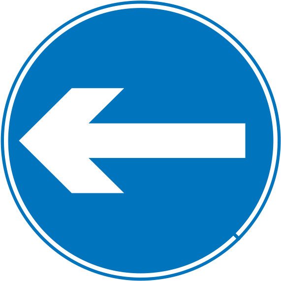 Traffic Signs Go Straight - (750x750) Png Clipart Download