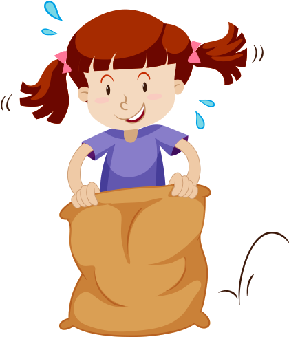 Royalty-free Stock Photography Clip Art - Sack Race Cartoon - Full Size ...