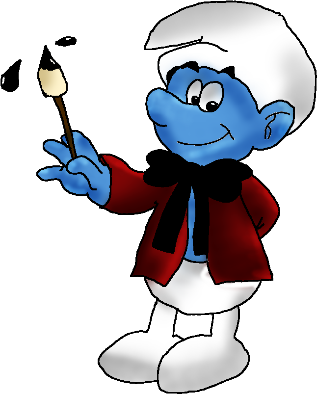 Painter Smurf By Kalila-chan On Clipart Library - Openclipart ...